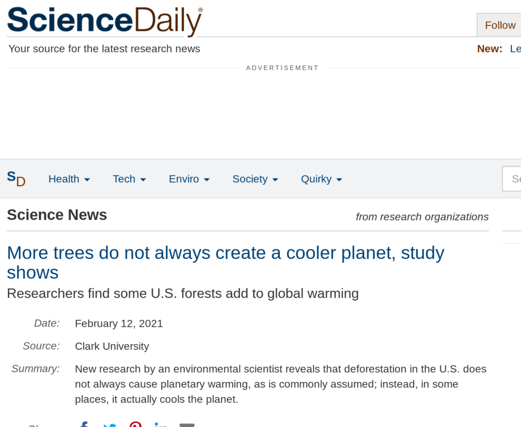 Cut down more trees to save Earth from ‘global warming?! DEFORESTATION ...