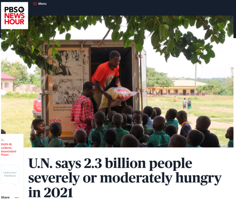 UN journal touts ‘The Benefits of World Hunger’ – ‘Hunger has great ...