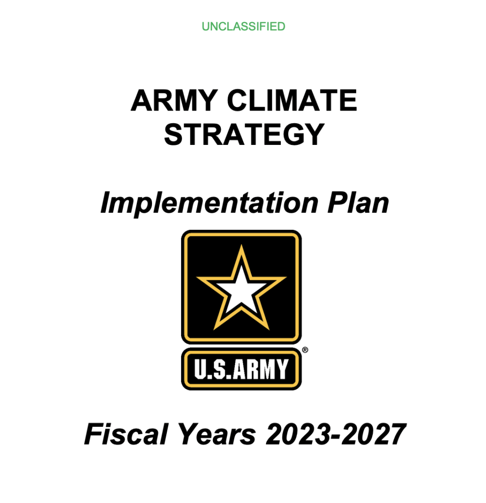 Army Releases New Plan to ‘Mitigate’ Climate Change – Defense Sec ...