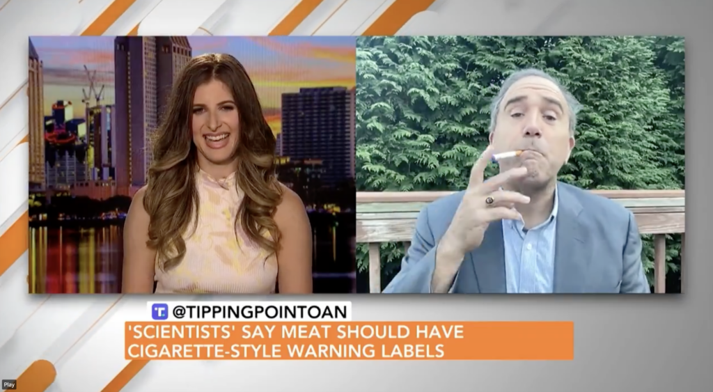 Watch: Morano on OAN TV smokes cigarette & cigar at the same time to ...