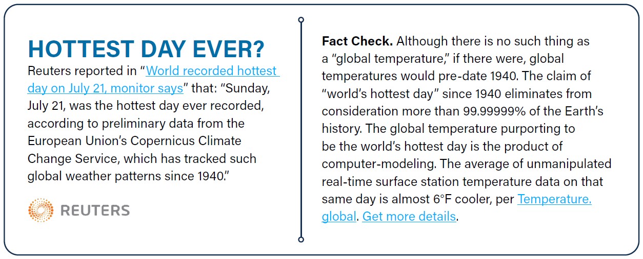 The claim of ‘world’s hottest day’ since 1940 eliminates from ...
