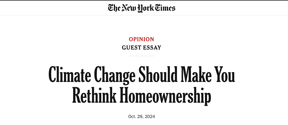 New York Times touts You Will Own Nothing: ‘Climate Change Should Make ...
