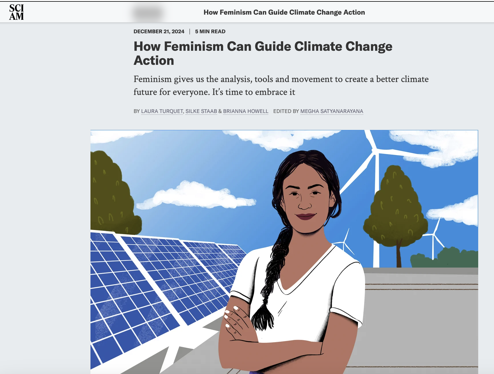 Scientific American features UN ‘gender-equality researchers’ on ‘How Feminism Can Guide Climate ...