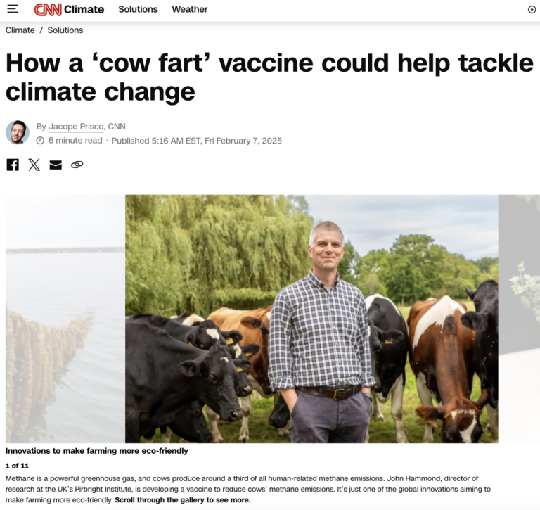 CNN: How a ‘cow fart’ vaccine could help tackle climate change – Funded ...