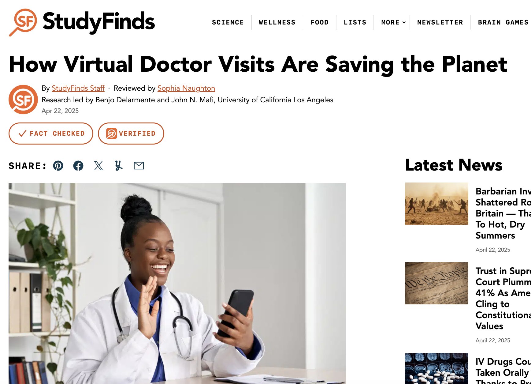 Study: Avoid doctors to fight ‘global warming’!? ‘How Virtual Doctor ...
