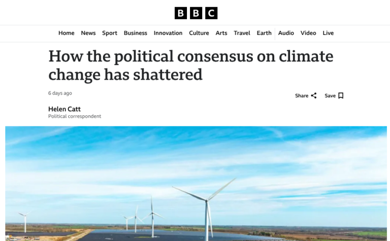 BBC: ‘How the political consensus on climate change has shattered ...