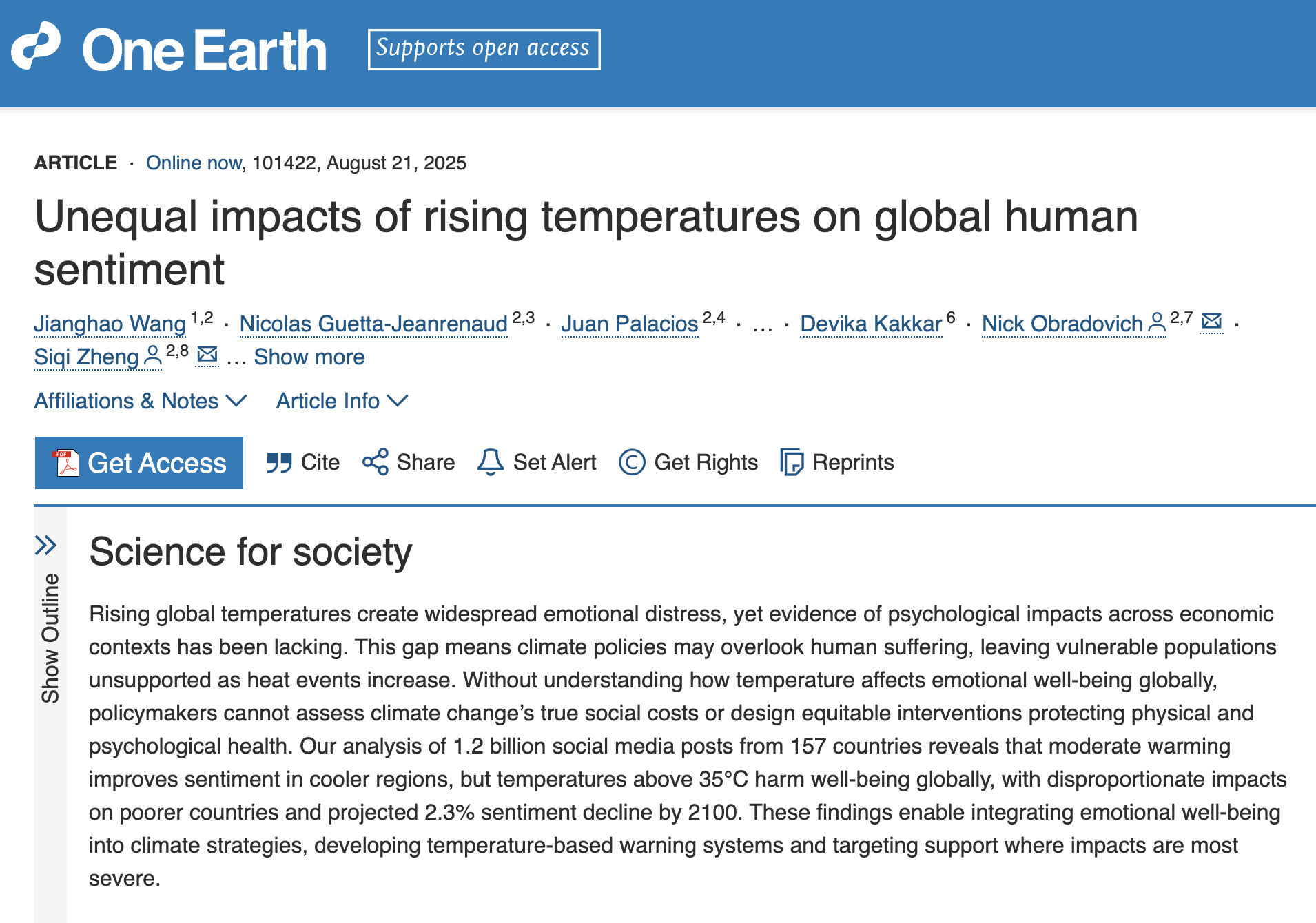 In a bad mood? Blame climate change! New study ‘rising global temps create widespread emotional ...