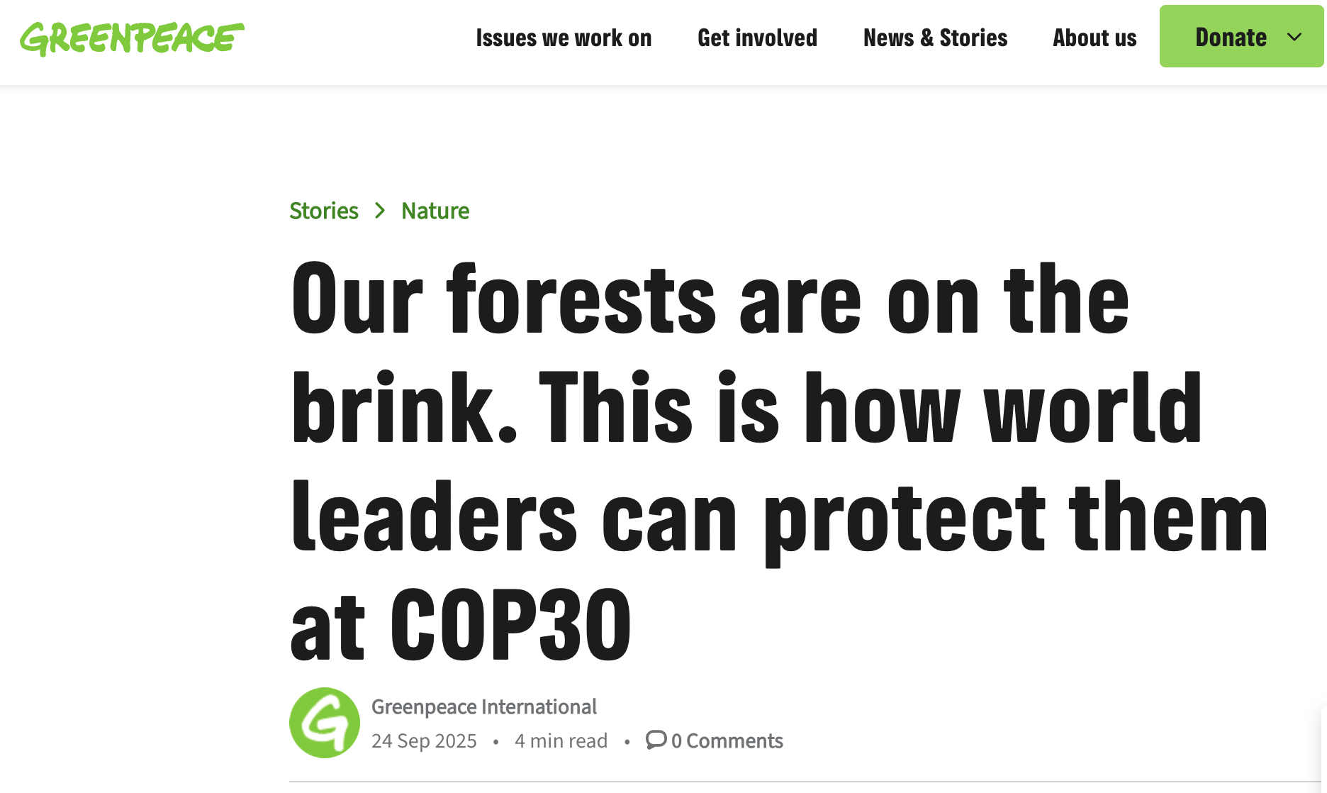 CLEAR-CUT 30: UN climate summit COP30 clear-cuts 100,000 Amazonian ...