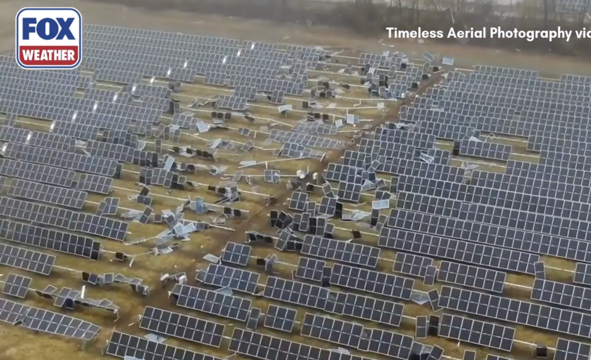 Watch: Indiana & Illinois Solar Farms Devastated by Severe Storm ...